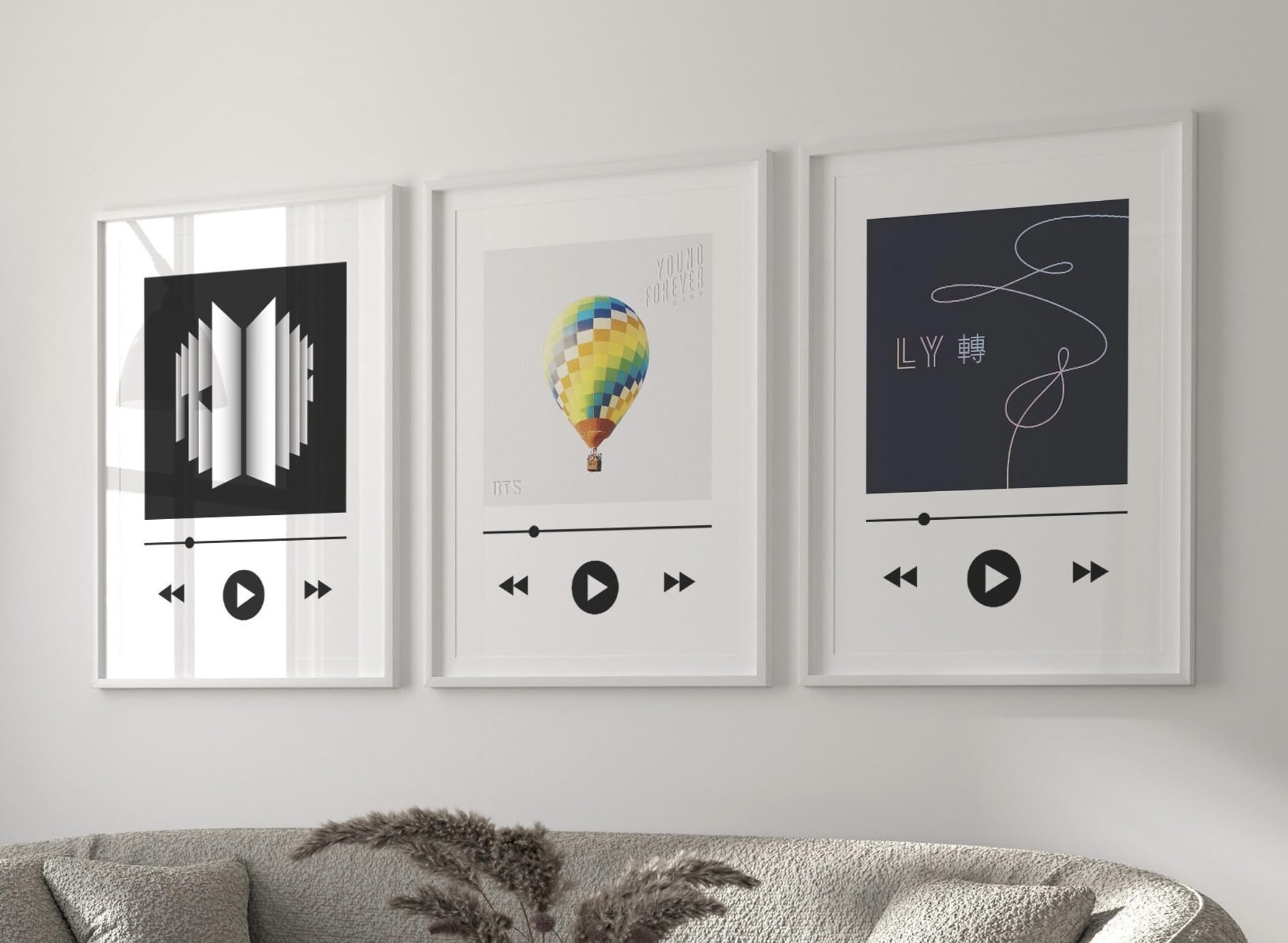 Buy Bts Album Cover BTS Set of 3 Aesthetic Bts Room Decor A3 for Room ...