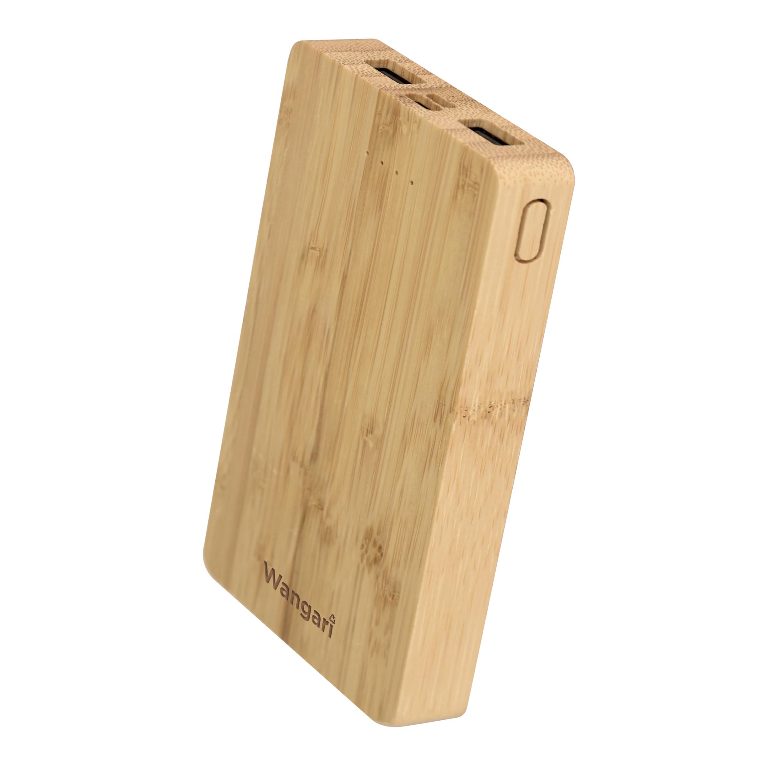 Wangari Aspen 10000mAh Bamboo Wood Power Bank | Fast Charger with Dual ...