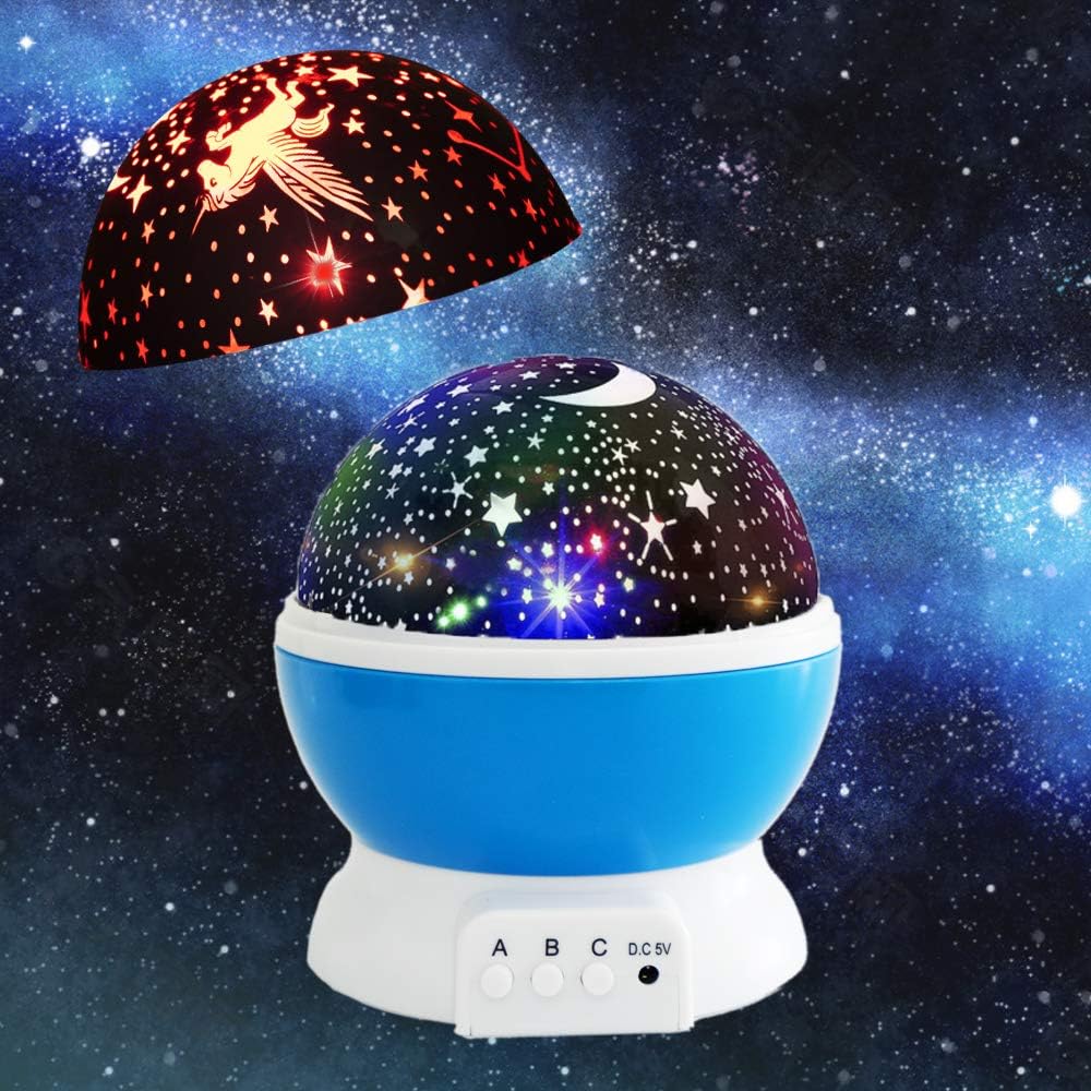 Amazon.com: Kids Night Light Projector,360 Degree Rotating Light ...
