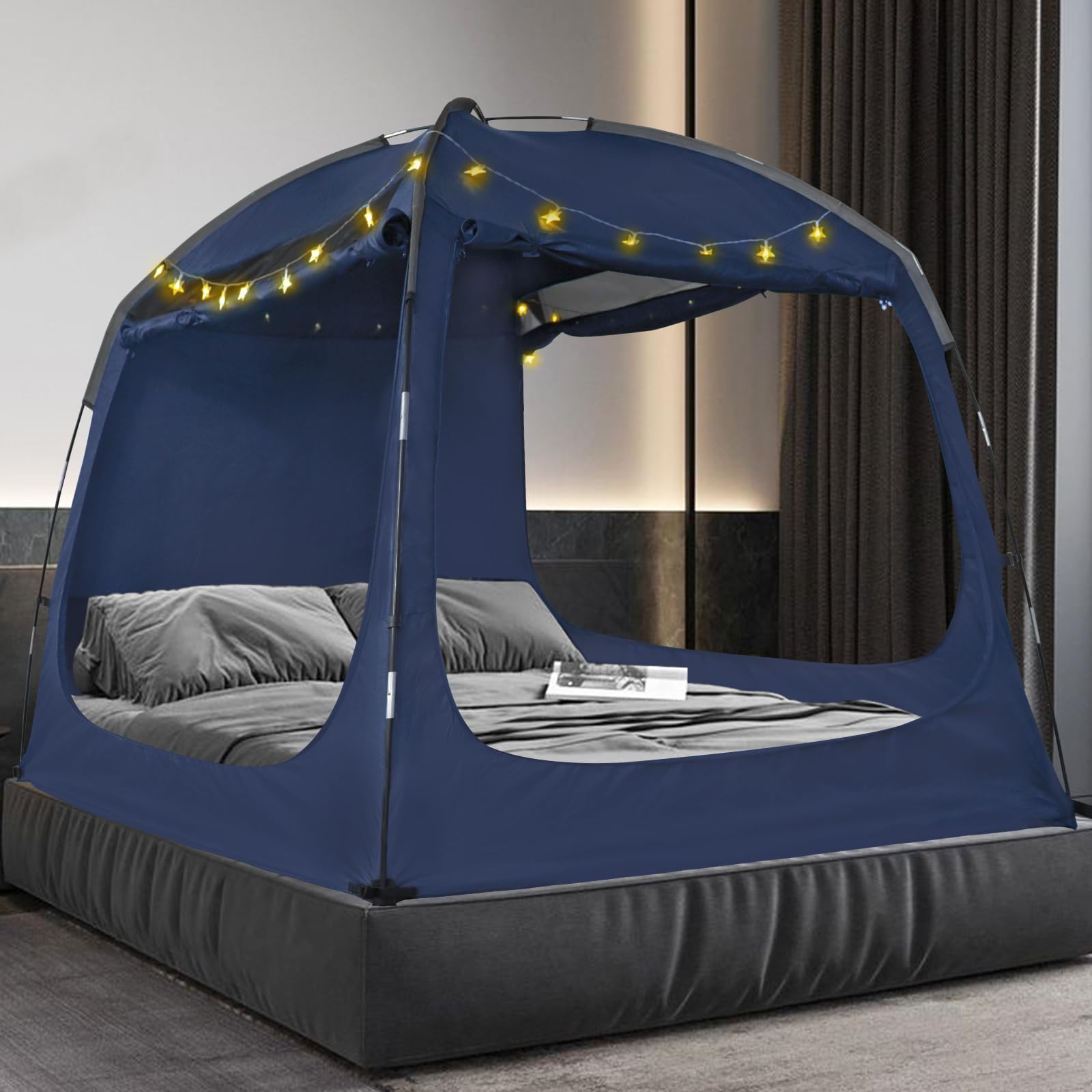 Amazon.com: Bed Tent Twin Full Queen King Size Canopy Tent for Kids and ...