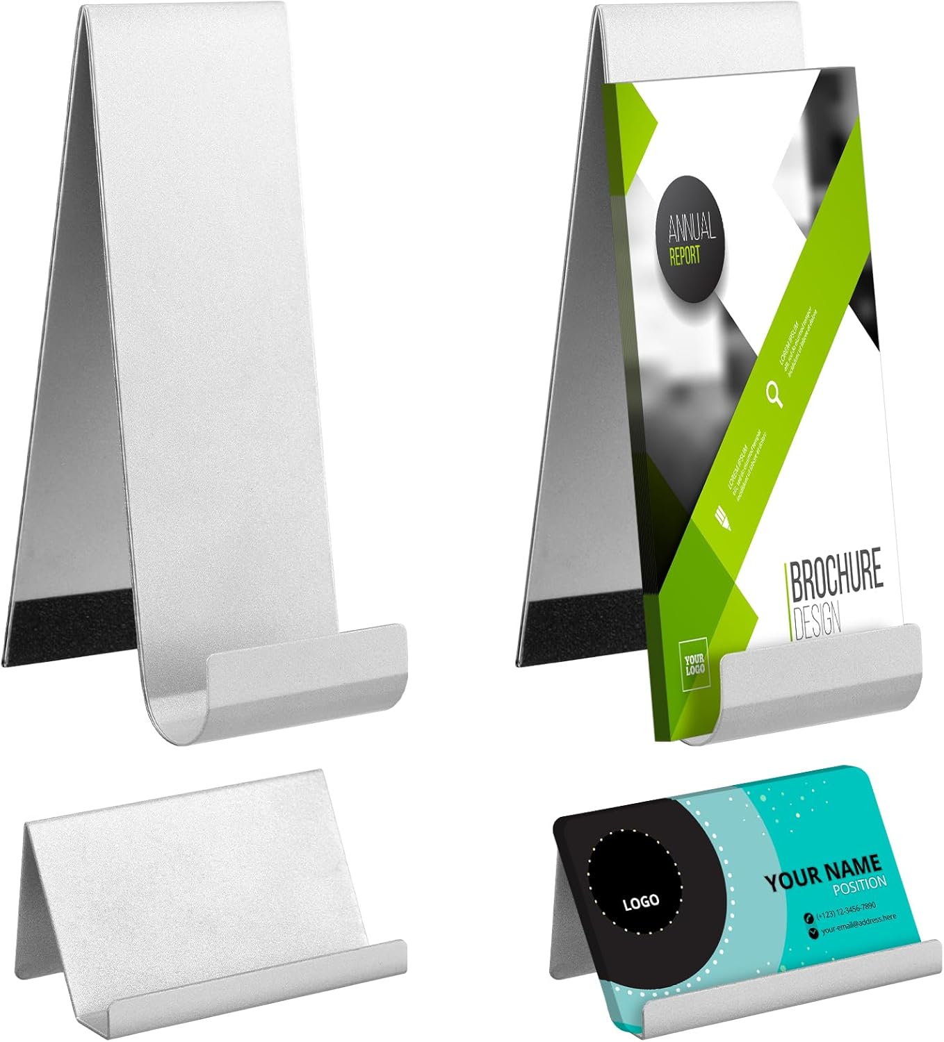 Amazon.com : Eersida 2 Pack Metal Fancy Brochure Holder 8.5 x 11 Inches ...