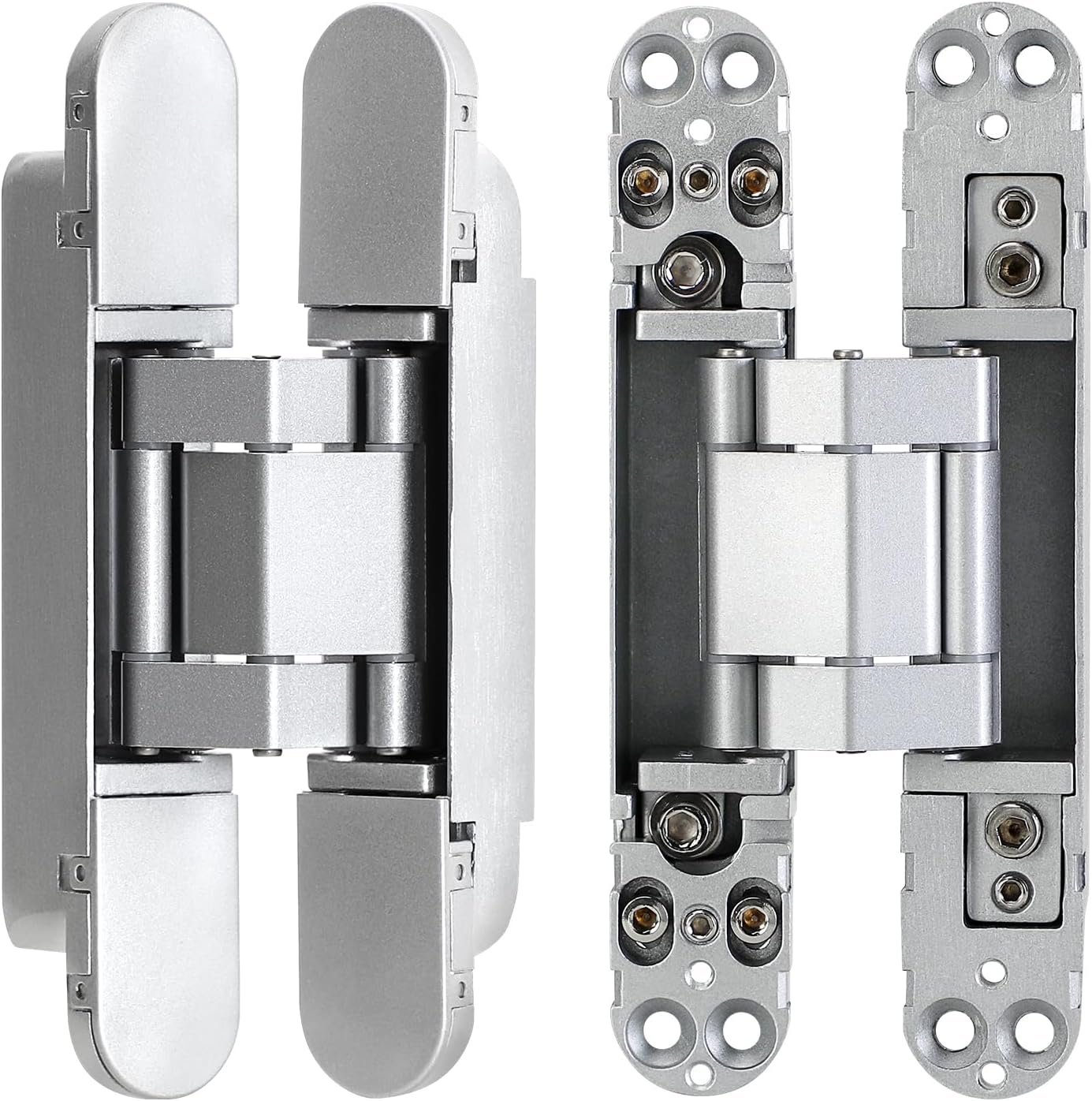 Hidden Door Hinge, 2 Pcs 6in Hidden Door Hinges, Hidden Hinges with 180 ...