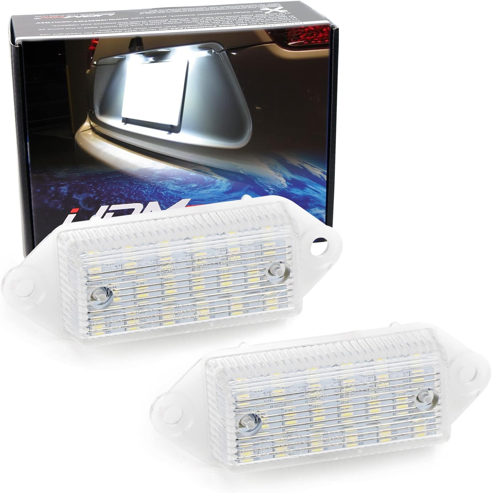 Amazon.com: iJDMTOY OEM-Fit 3W Full LED License Plate Light Kit ...