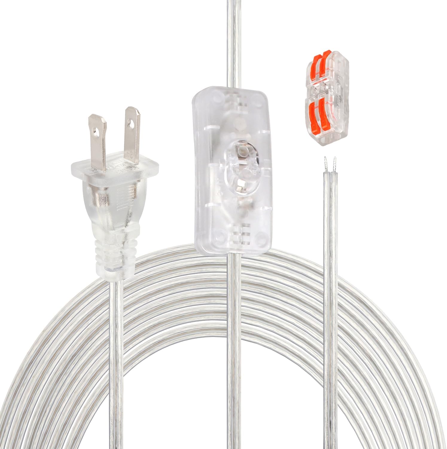 Royal Designs, Inc. Lamp Cord Molded Plug with On/Off Switch, Stripped ...