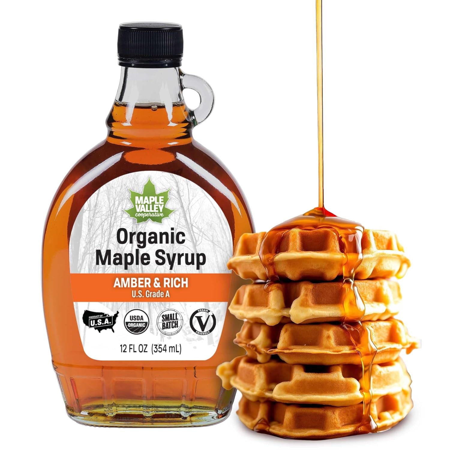 Amazon.com : Maple Valley Organic Pure Maple Syrup, Amber and Rich ...