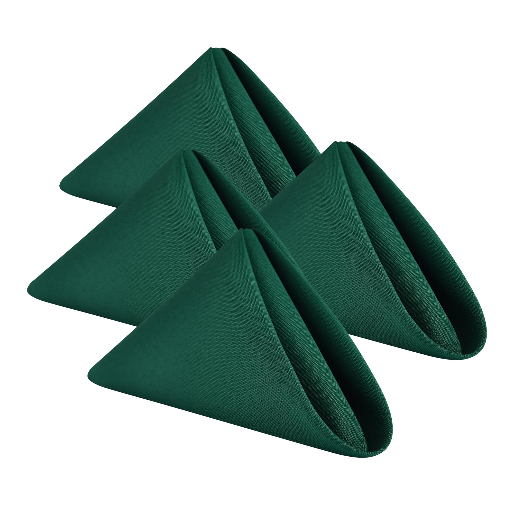 Amazon.com: Wolkemer Set of 4 Hunter Green Cloth Napkins 17 x 17 Inches ...