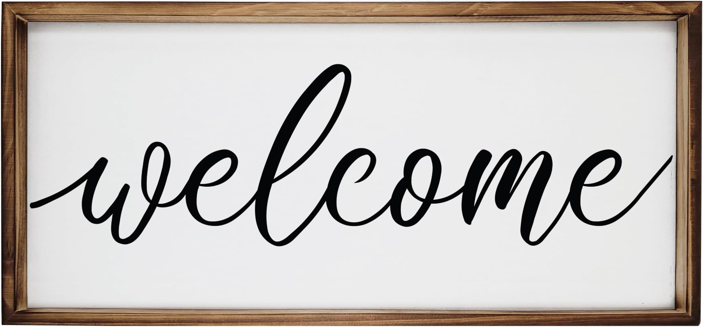 Amazon.com : Welcome Sign with Frame for Home Decor - Personalized ...