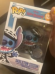 Amazon.com: Funko POP! Disney Lilo & Stitch #1234 - Skeleton Stich Glow ...