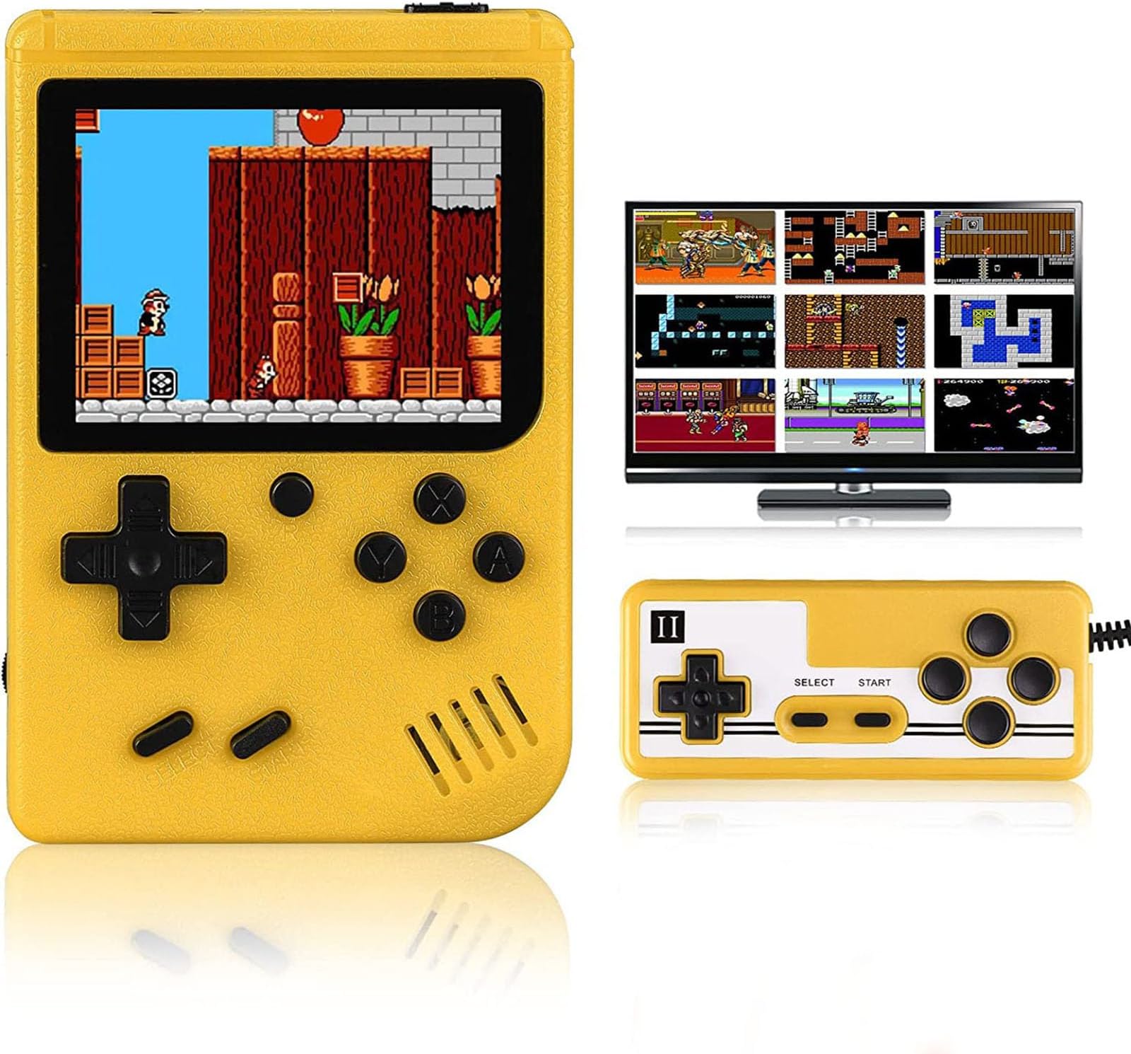 QYINXIU Handheld Game Console, Portable Retro Game Player with 400 ...