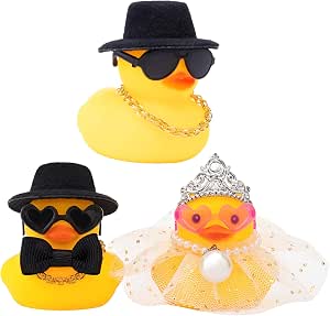 Amazon.com: wonuu Wedding Rubber Ducks, Bride Groom Duckies Marriage ...
