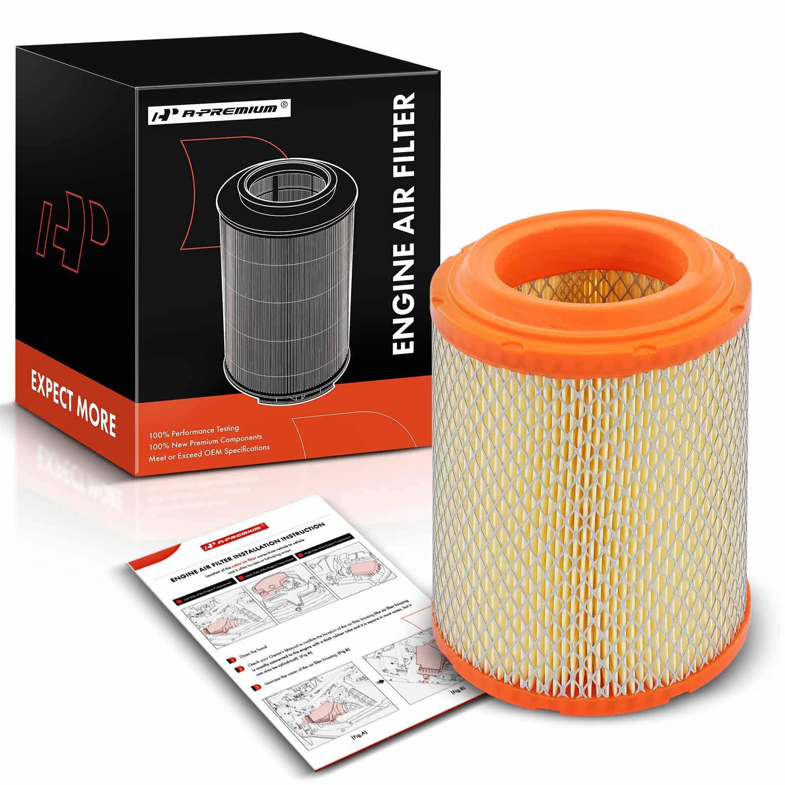 A-Premium Engine Air Filter Compatible with Dodge Caliber & Jeep ...