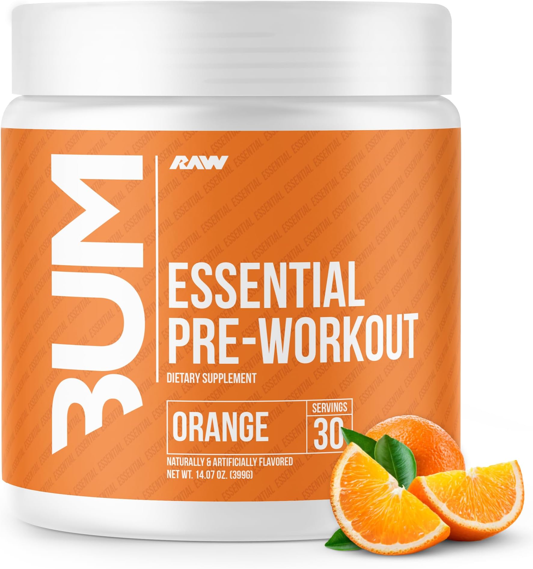 Amazon.com: RAW Essential Pre-Workout Powder (Orange) - Chris Bumstead ...