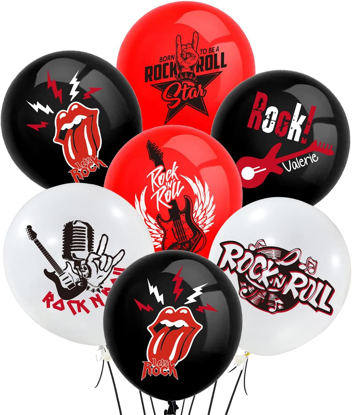 Amazon.com: 30 Pcs Rock and Roll balloons Rock and Roll Birthday Party ...