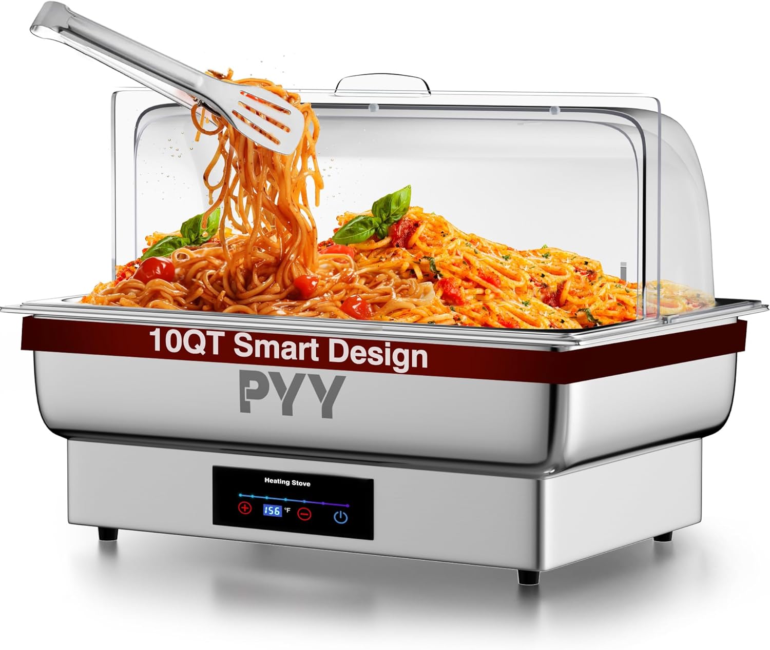 Amazon.com: PYY Electric Chafing Dish Buffet Set, Roll Top Chafing Dish ...
