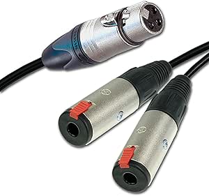 Neutrik Female XLR Split into 2 Dual Balanced TRS Stereo Jack Sockets ...
