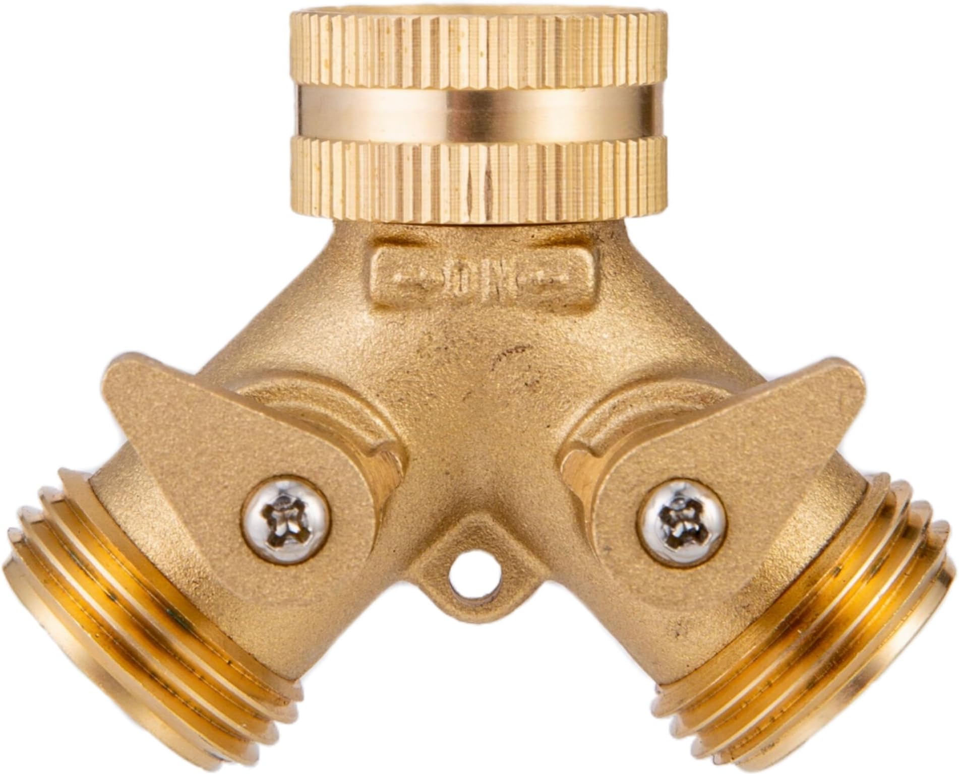 Amazon.com: Rain-Judy Garden Hose Y Valve Hose Splitter Brass Hose ...