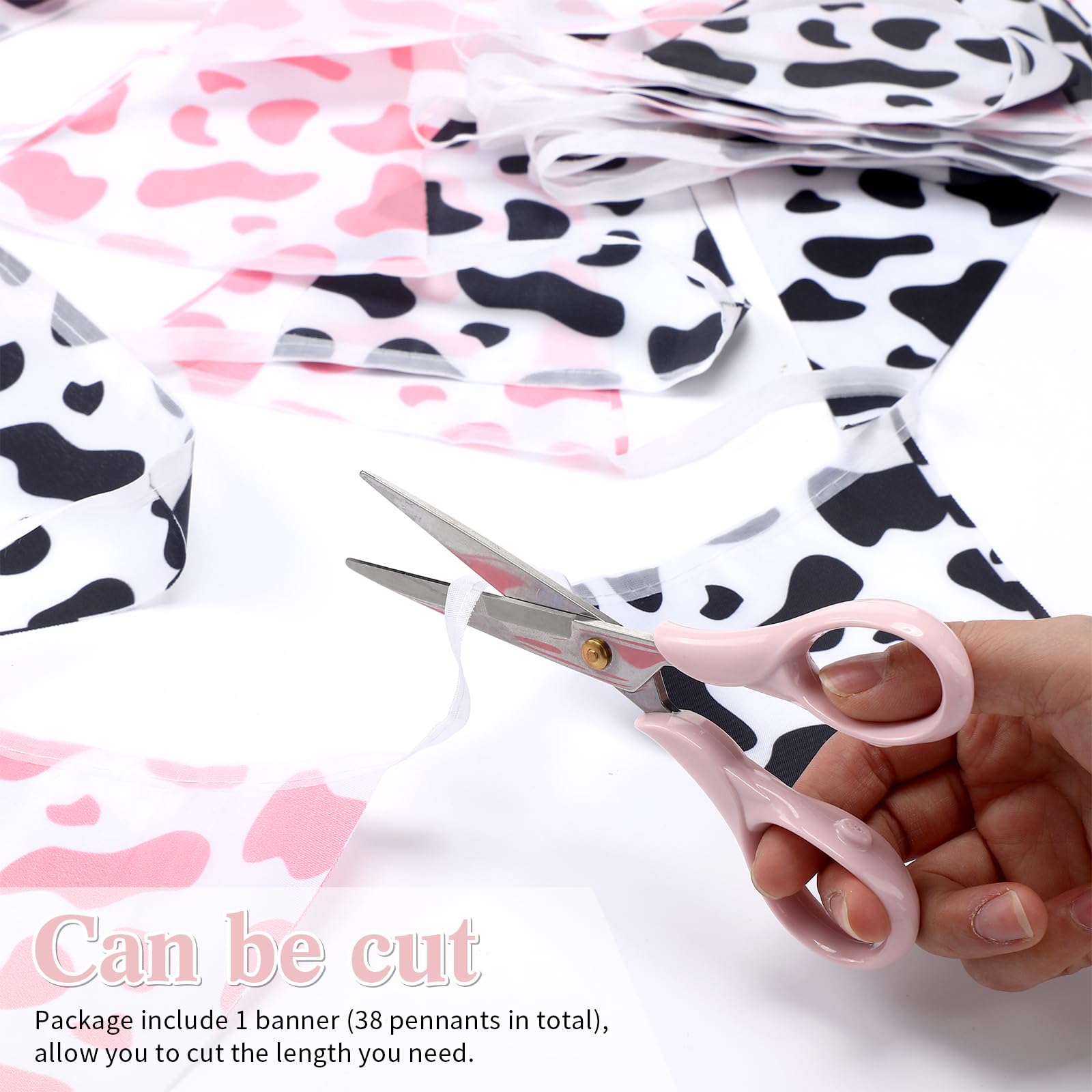 Bandana Banner 78.7 Ft Cow Print Pennant Banners Cow Print Bunting ...