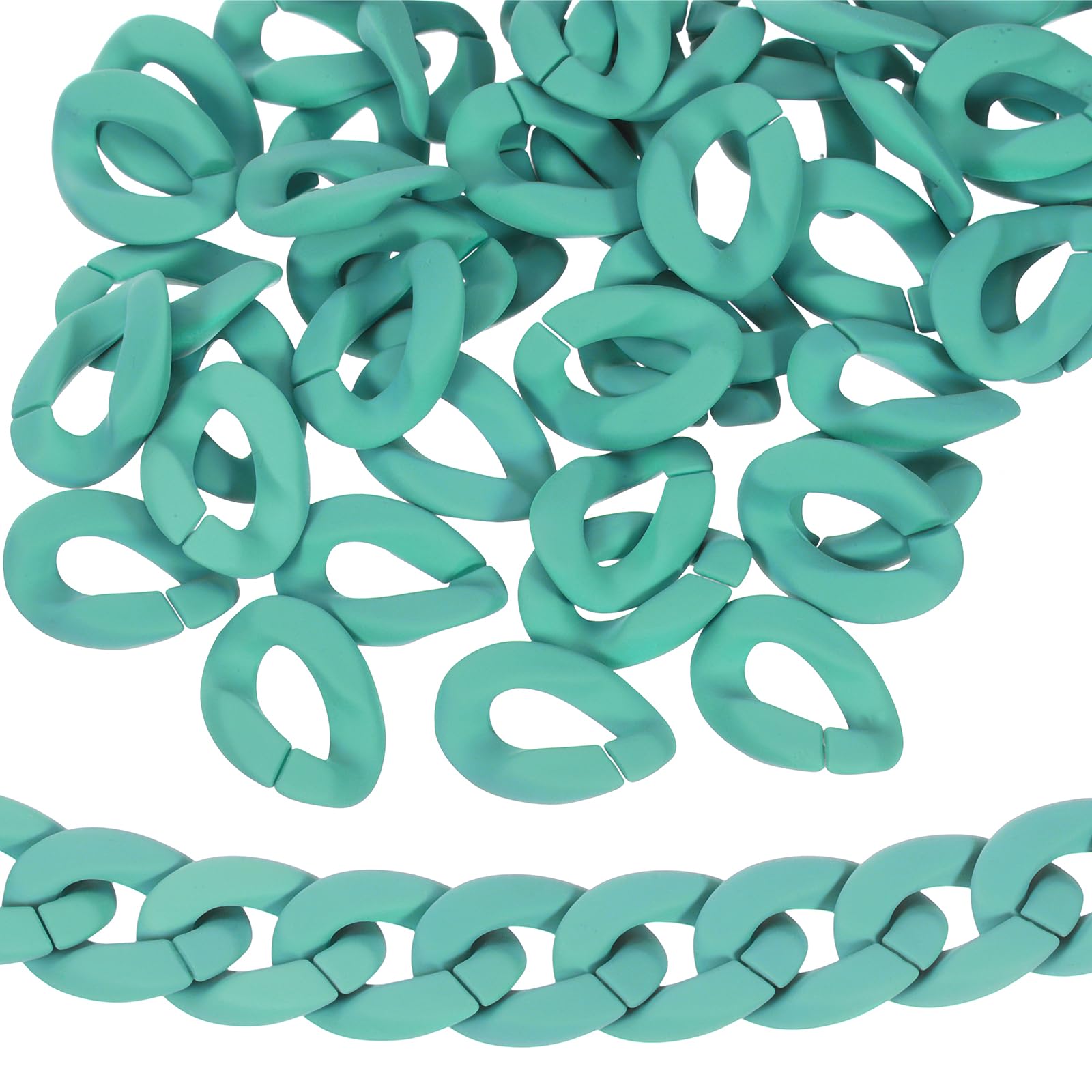 Amazon.com: uxcell 50Pcs Acrylic Linking Chain Rings, 29mm Plastic ...
