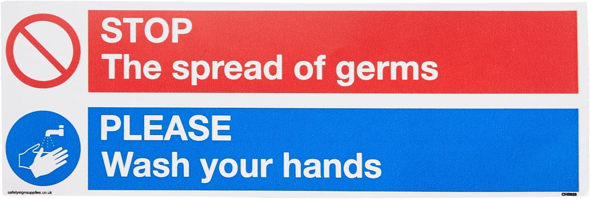 Stop sign square - Self adhesive sticker (100mm x 100mm) : Amazon.co.uk ...