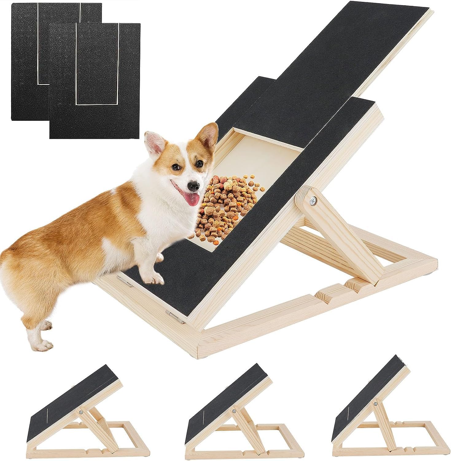 Scratch Square for Dogs with Treat Box, Dog Scratch Pad for Nails, Dog ...