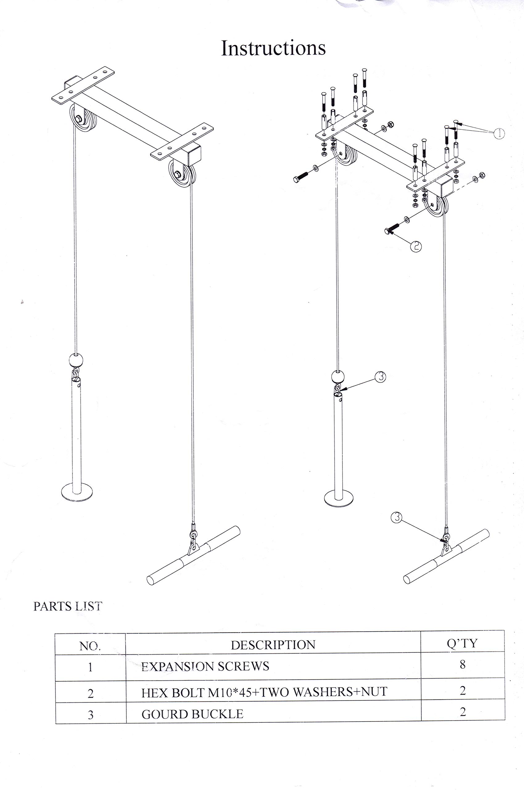 Senshi Japan Ceiling Mounted Pulley Cable Machine, Ideal For Lat ...