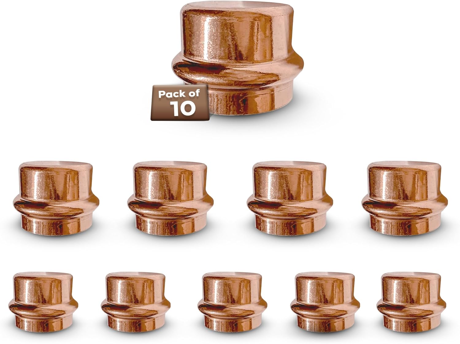 VN Infinite Quality ProPress Fitting Copper Cap – 1/2" Zero Lead Stop ...