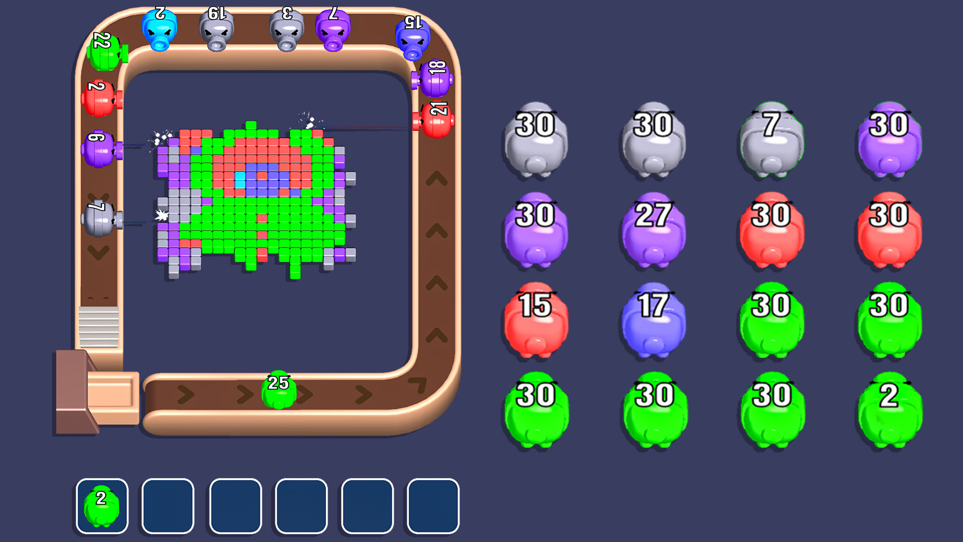 Pixel Flow Master Color Blast Puzzle: Pixel Blaze Shooter Matching ...