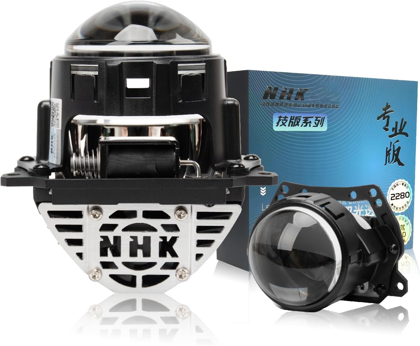 Amazon.com: YUFANYA 2.5 Inch Mini Projector Lens with Hi/Lo Beam Function,70W 20,000LM 6000K ...