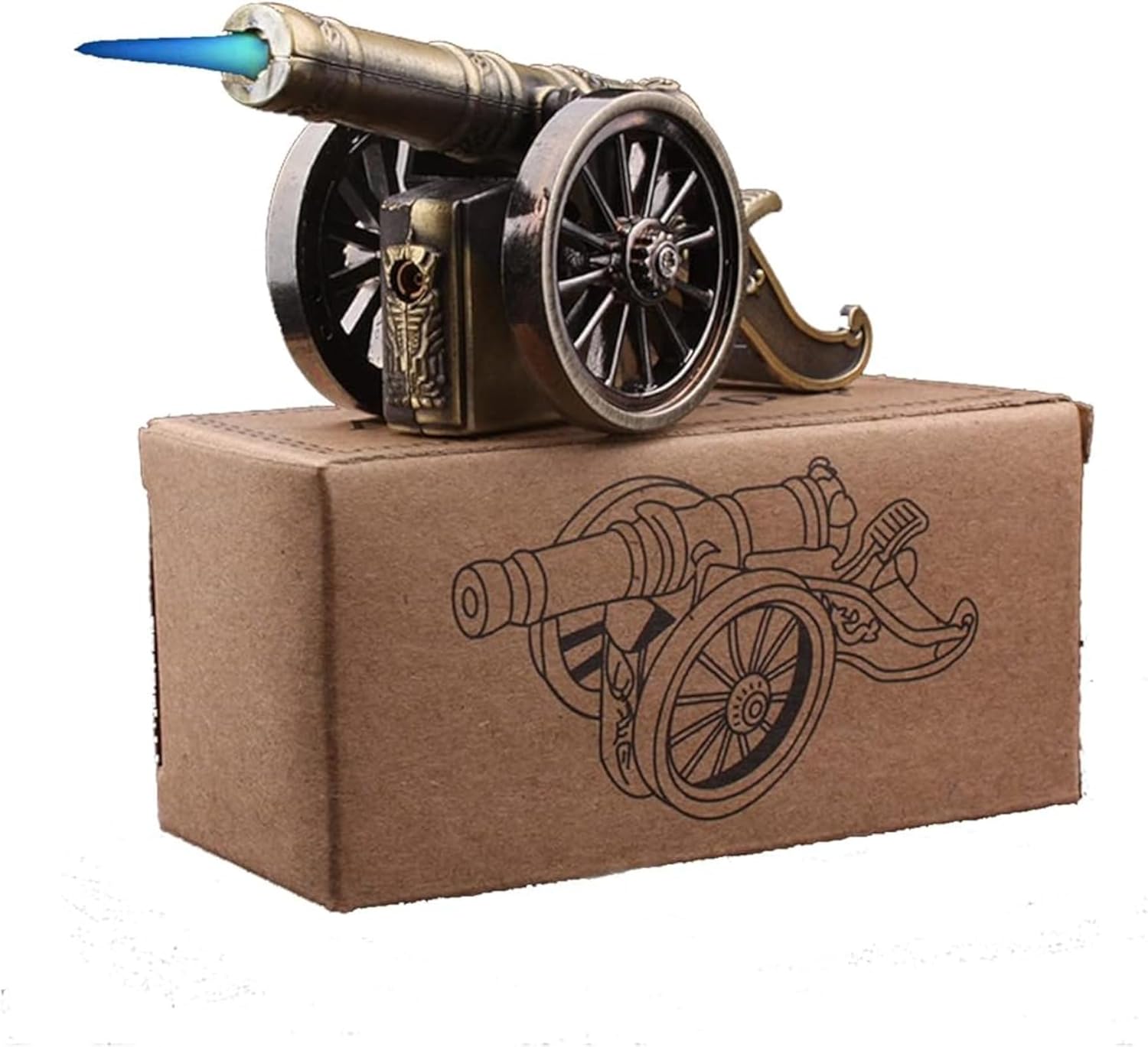 Amazon.com: Big Gun Shaped Jet Torch Lighter, Metal Windproof Jet Torch ...