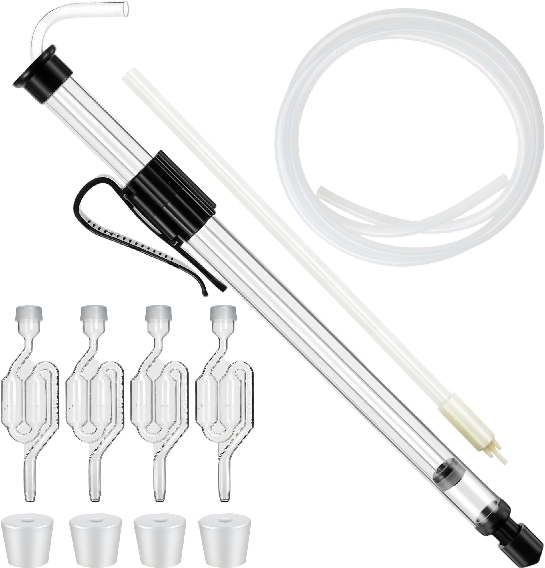 Amazon.com: LURKA Auto Siphon for Wine Making, 14" Mini Siphon Pump ...