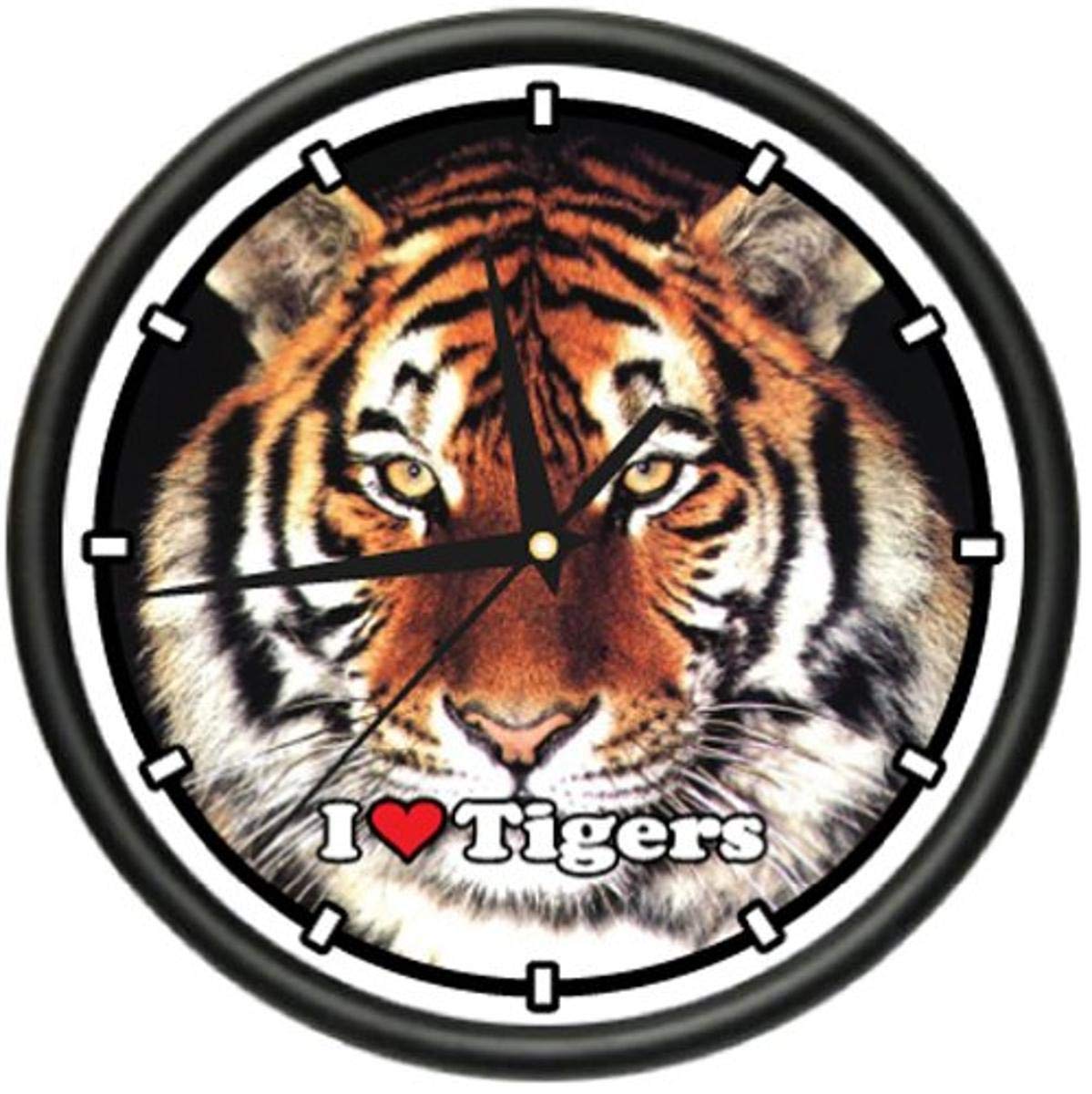 Amazon.com: SignMission Tiger Zoo Animal Print 10-Inch Wall Clock ...