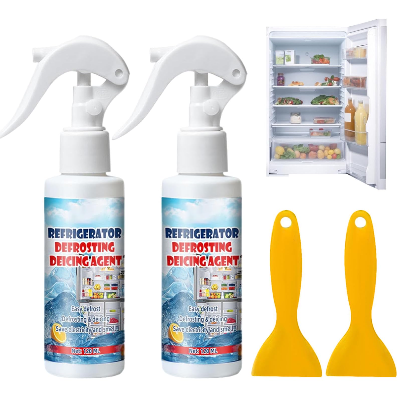 Amazon.com: Defrosting Spray For Fridge Freezer, Refrigerator Cleaning ...