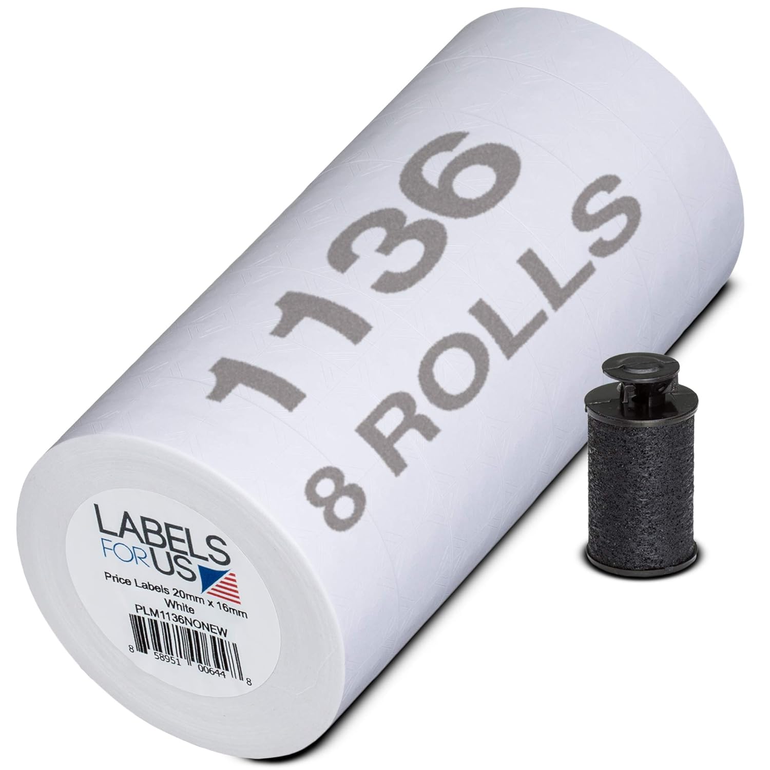 Labels for Monarch 1136 Labeler - White - 14,000 Labels - Pack with 8 ...