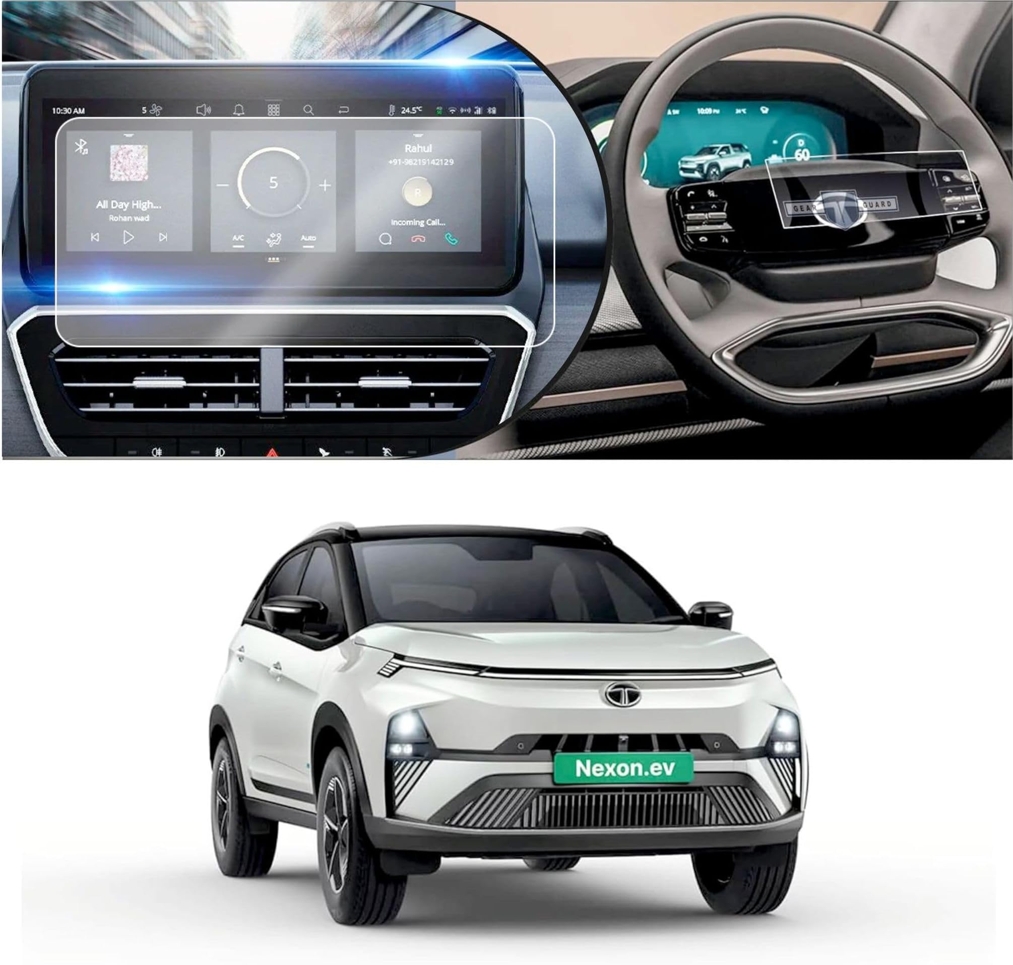 Gear Guard Screen Protector For Tata Nexon EV Facelift 2023 12.3" inch ...