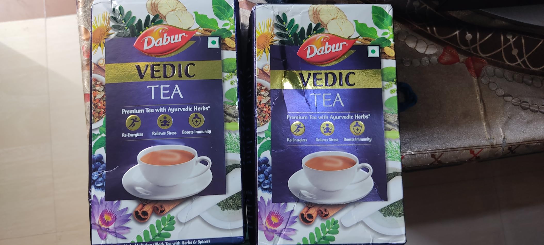DABUR Vedic Tea-500G X2(Loose Leaves Black Tea) Chai Handpicked From ...