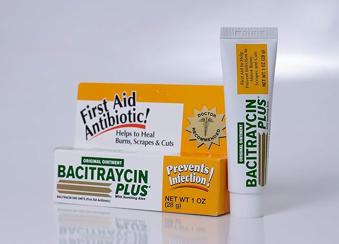 Amazon.com : Bacitraycin Plus First Aid Antibiotic, Original, with ...