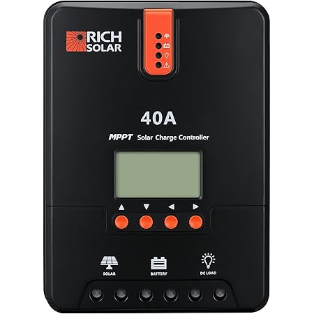 Amazon.com: Renogy Rover 40 Amp 12V/24V DC Input MPPT Solar Charge ...