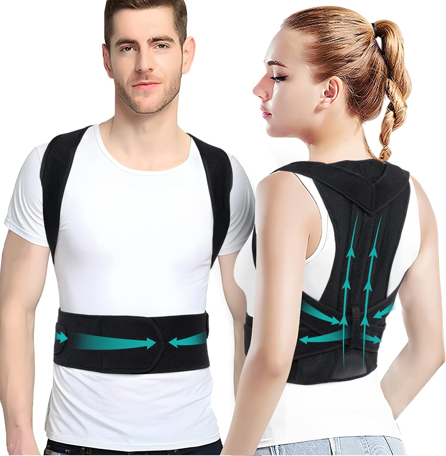 Amazon.com: Back Brace Posture Corrector for Women and Men, Back ...