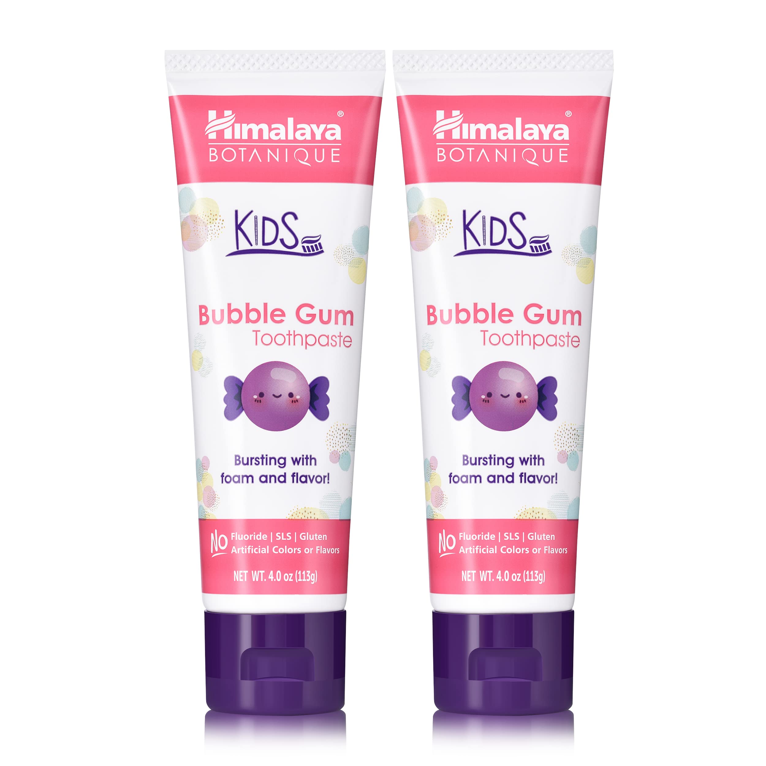 Amazon.com: Himalaya Botanique Kids Toothpaste, Herbal, Bubble Gum ...