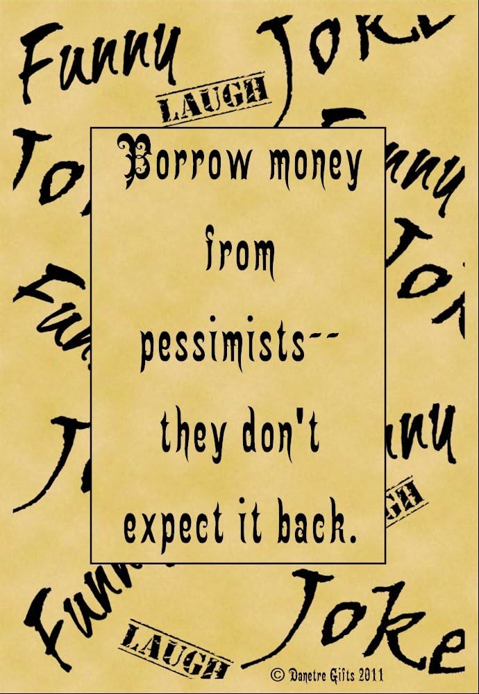 Amazon.com: A4 Size Parchment Poster Quotation Humor Funny Joke Borrow ...