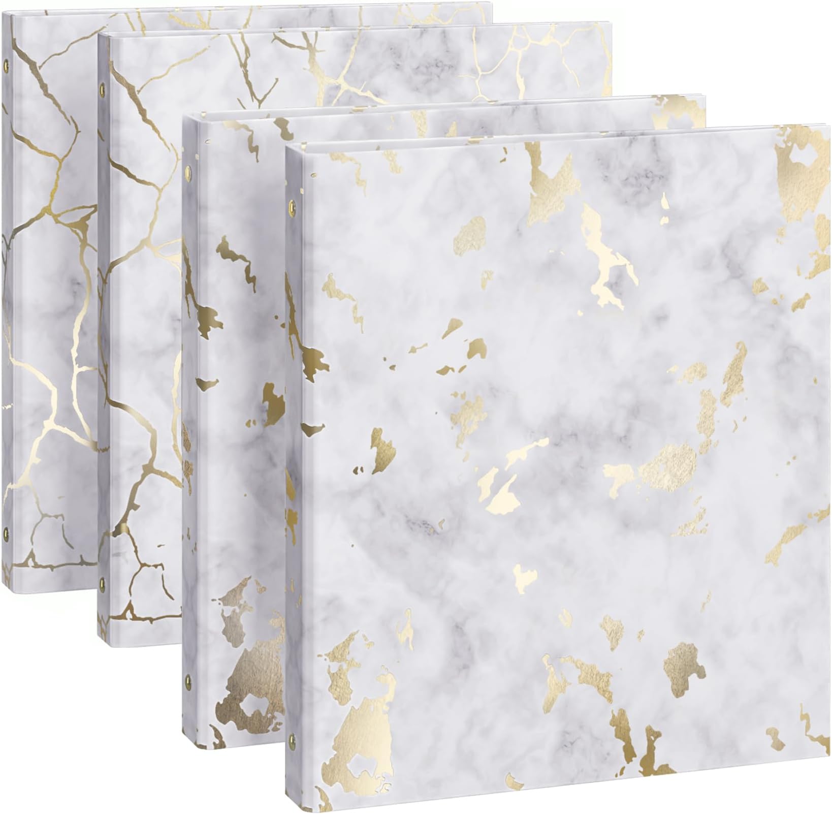 Amazon.com : 6 Pieces Cute Marble 3 Ring Binder 1 Inch Ring Binder for ...