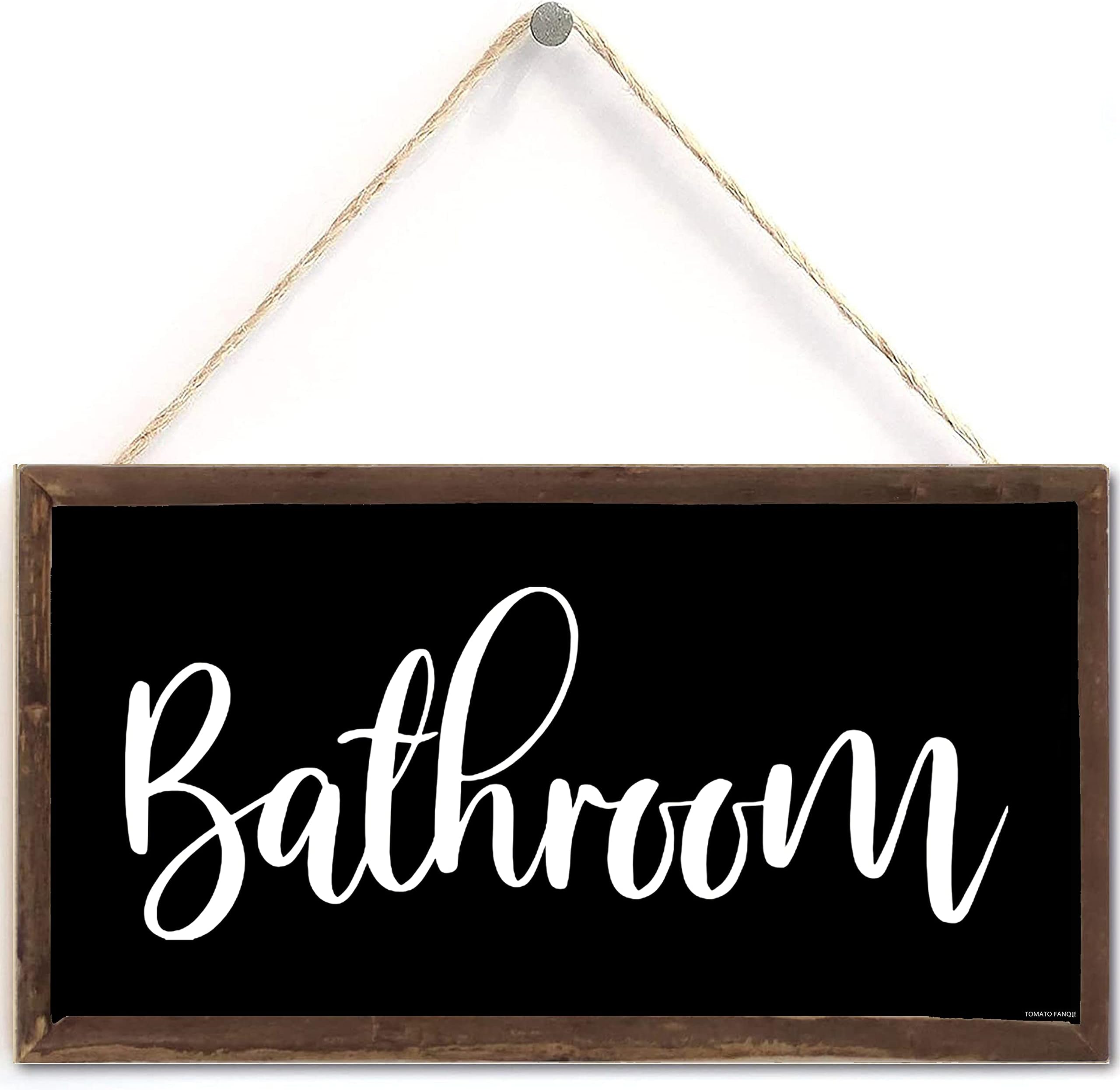 Amazon.com : Modern Rustic 3D Bath Sign,Shiplap Farmhouse Bathroom ...