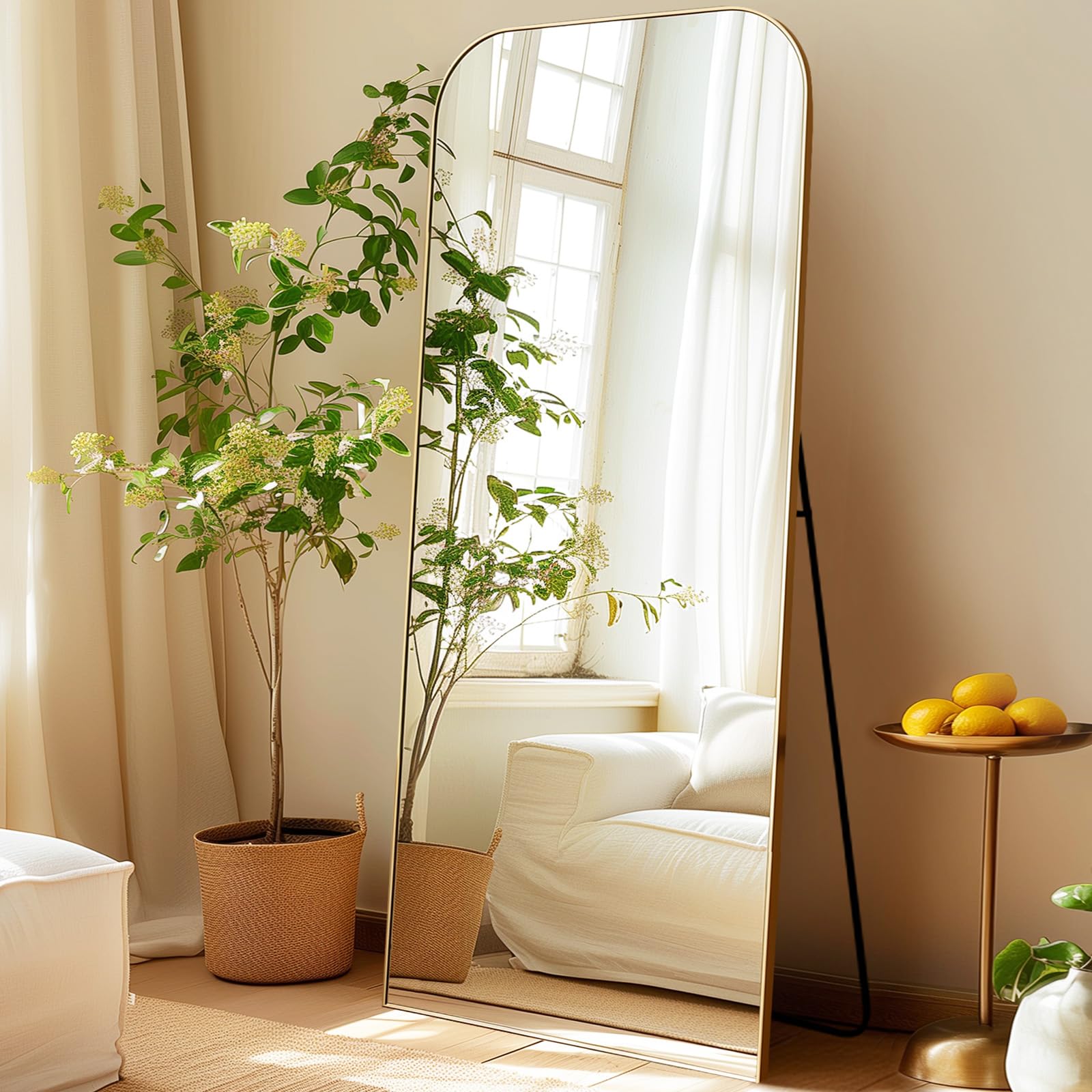 Amazon.com: Anpark Large Full Length Mirror 71"x26" Oversized Floor ...