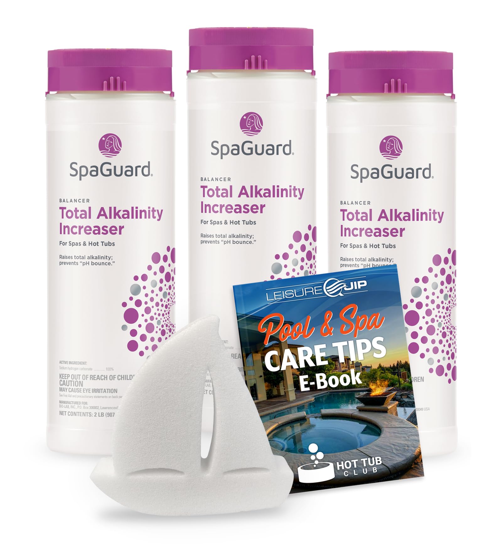 Snapklik.com : SpaGuard pH Increaser 3 Pack Spa Balancing Chemical Bundle