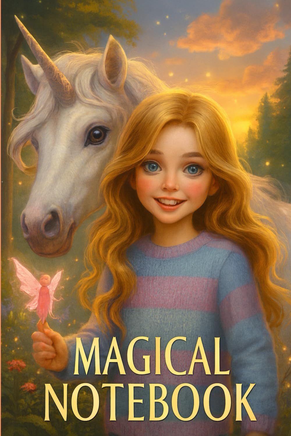 Magical Notebook – Sara and the Unicorn | Cute Lined Journal for Girls ...