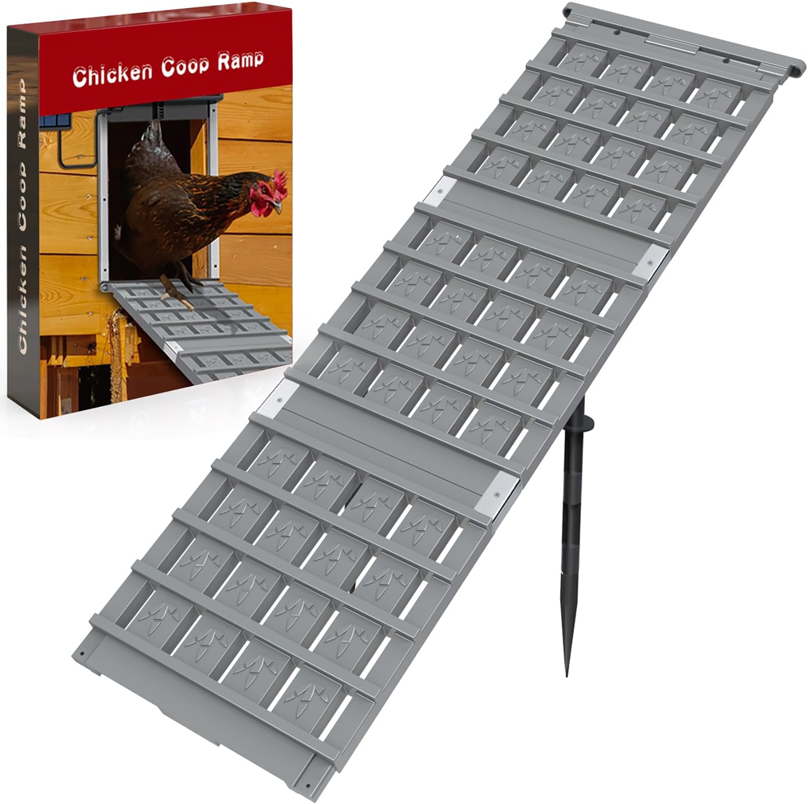 Amazon.com: [Bundle] Chicken Ramp Ladder for Coop + 1 Pack 11.41 inch ...