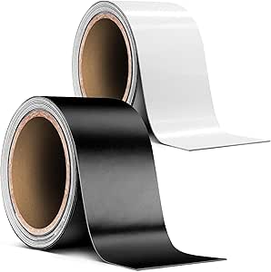 Amazon.com: VViViD Automotive Vinyl Wrap 2 Tape Rolls of 2" x 20ft (Matte Black and Gloss White ...
