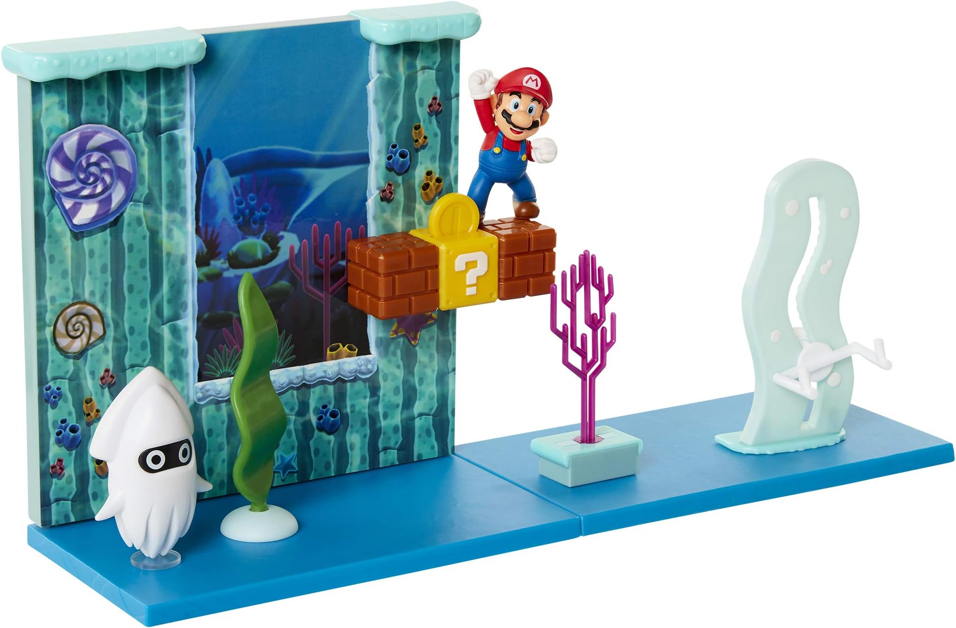 Nintendo Super Mario Movie Bowsers Island Castle Deluxe Mini Playset on ...
