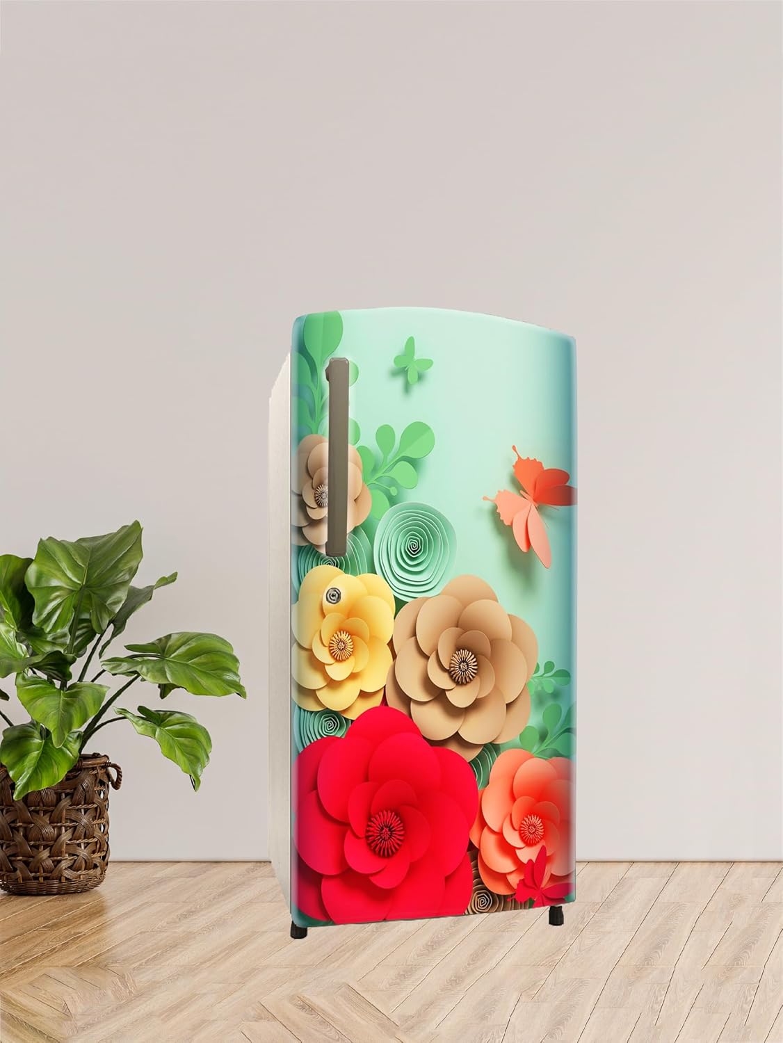 Wallpaper Mart Fridge Sticker Decorative Fridge Sticker (24x49 Inch ...