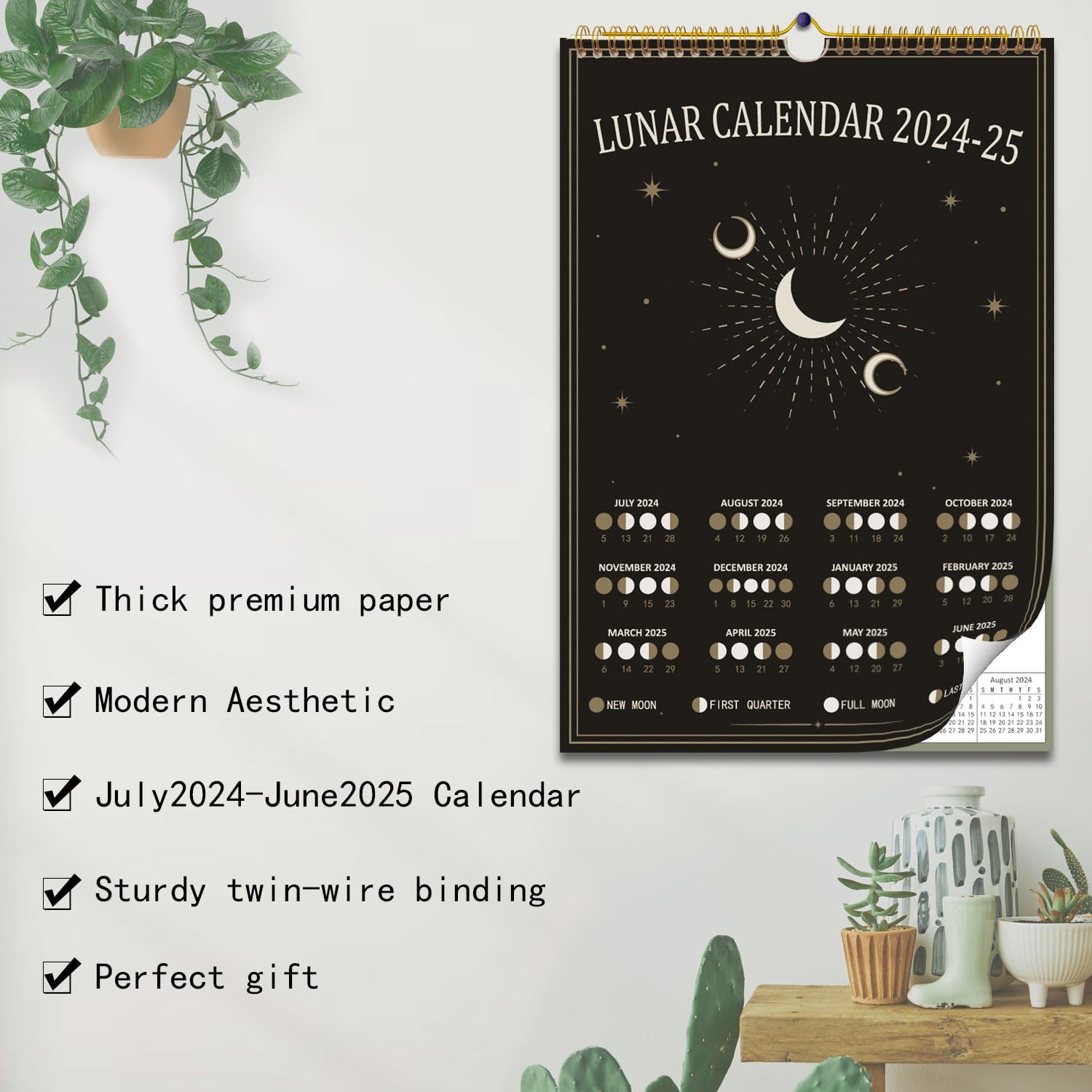 Snapklik.com : 2024-2025 Calendar - Wall Calendar From Now To June 2025 ...